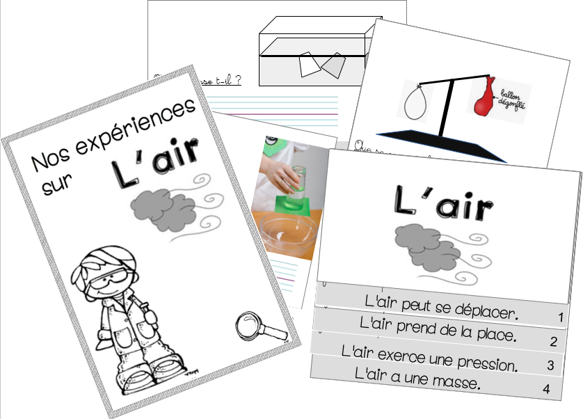 QLM: les propriétés de l’air au CE2 – Dans un coin de ma REP