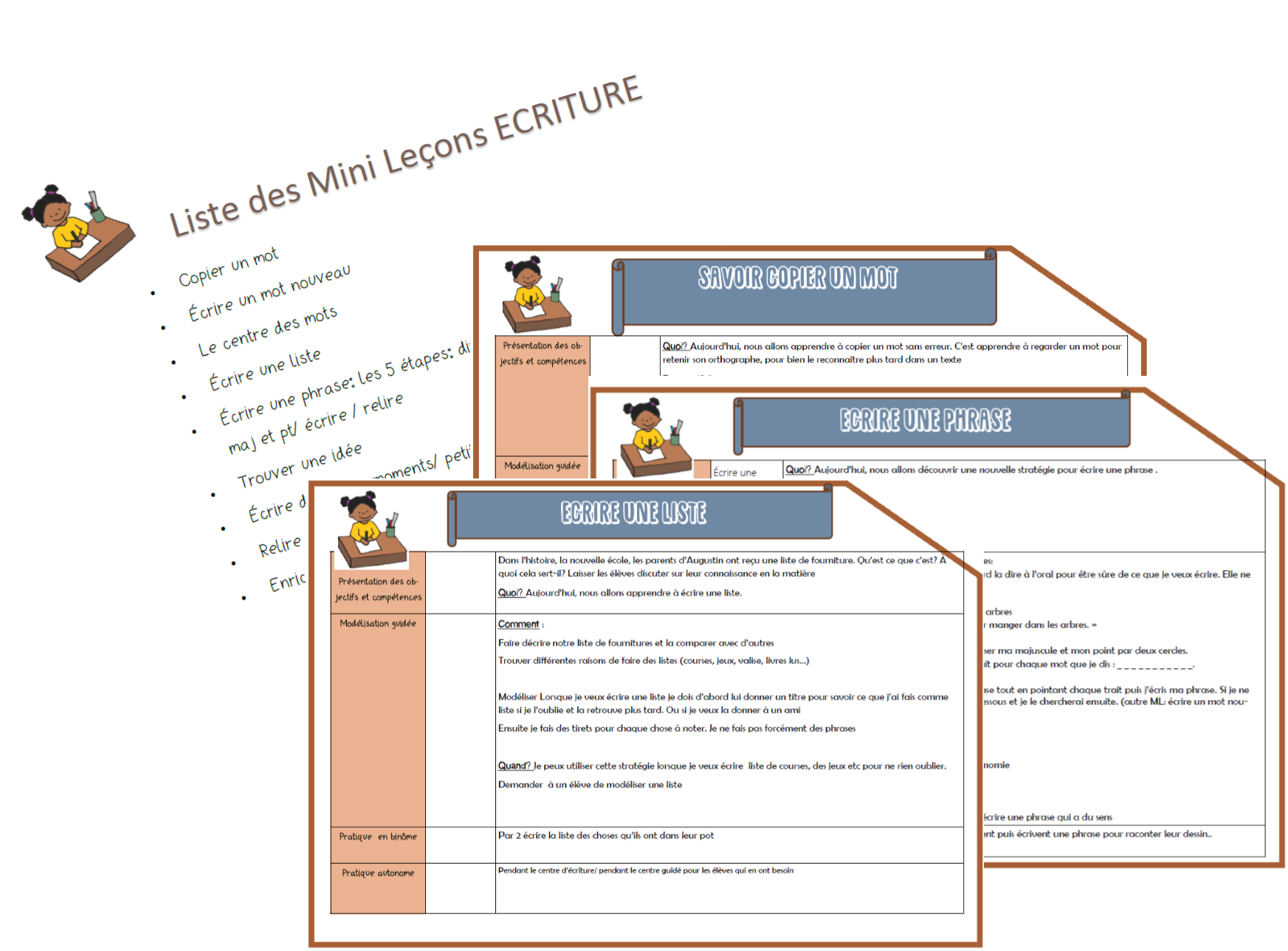 ML et cartes stratégies: écriture – Dans un coin de ma REP